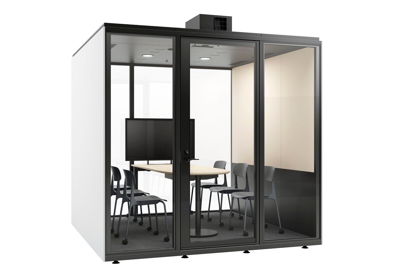 ワークブース「TELECUBE by OKAMURA」シリーズの天井クーラータイプを発売 | 株式会社ブイキューブ